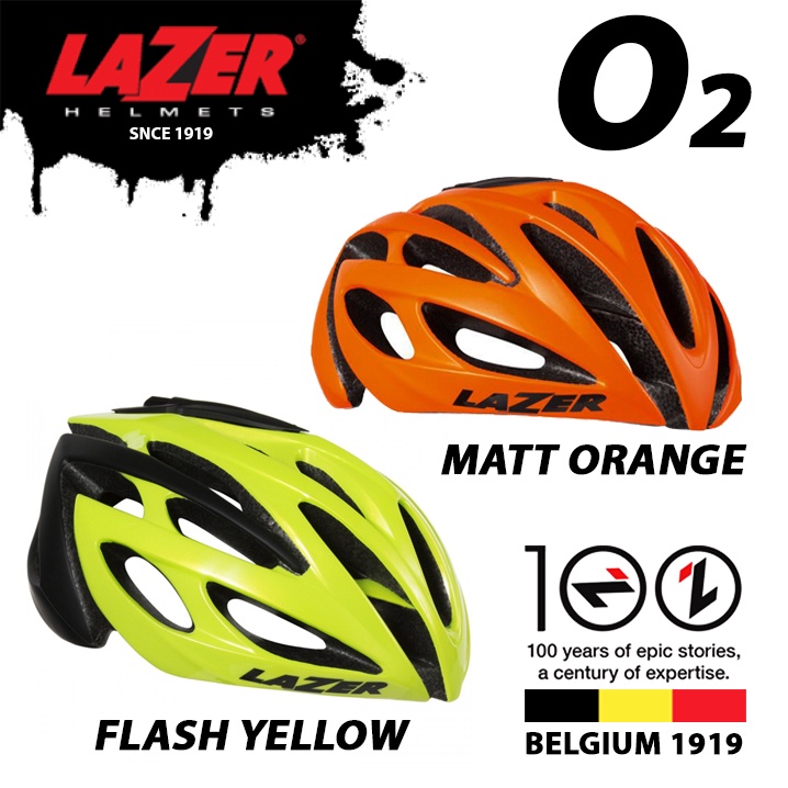 [100% Original] LAZER O2 Pro Series Road MTB Cycling Helmet Belgium ...