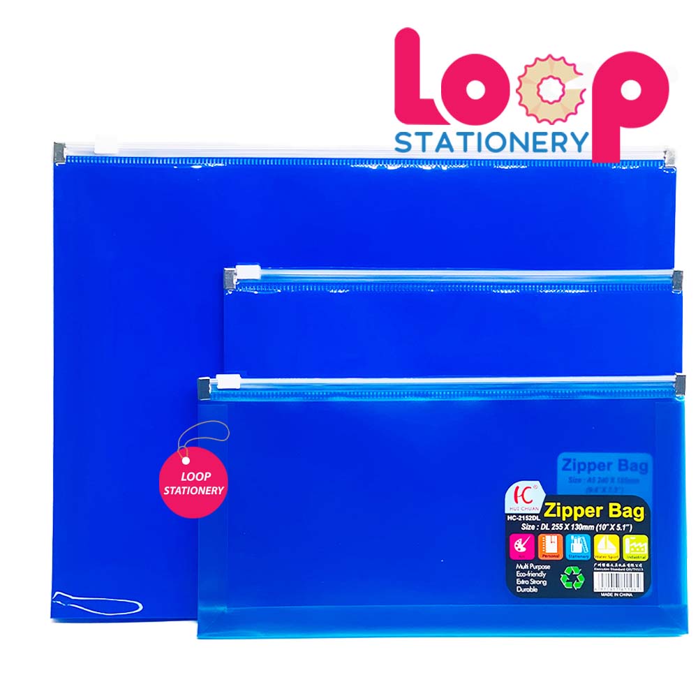 PVC Zipper Bag Zip Lock File Folder | Shopee Malaysia