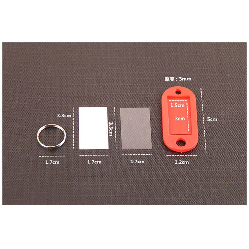 Tag Label Rantai Kunci Keychain Label ID Key Tag Organizer KEY TAG ...