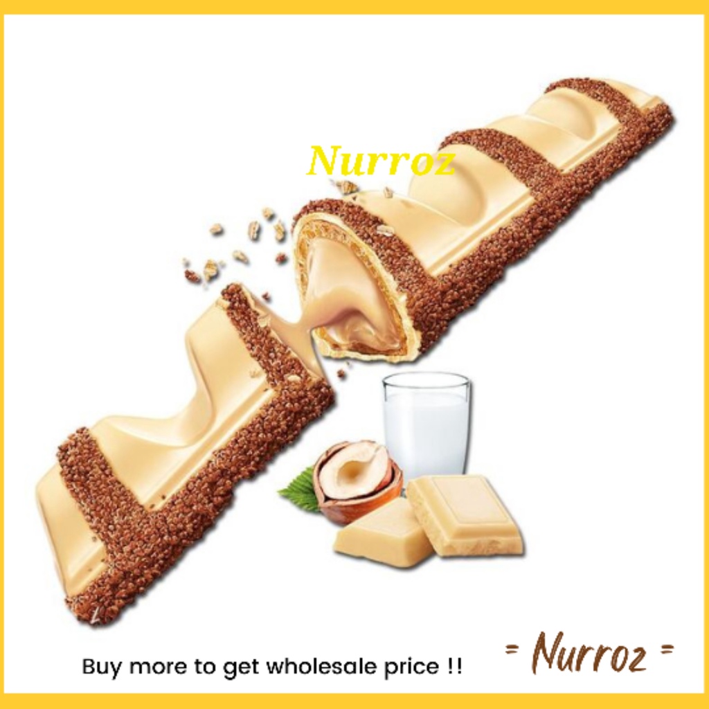 Kinder Beuno Chocolate (Choco and White) 43g 2bar | Coklat kinder bueno ...