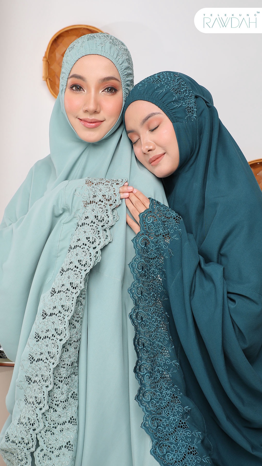 Telekung Rawdah •Safia Series {FREE Beg 2in1 Mini Sejadah} | Telekung ...