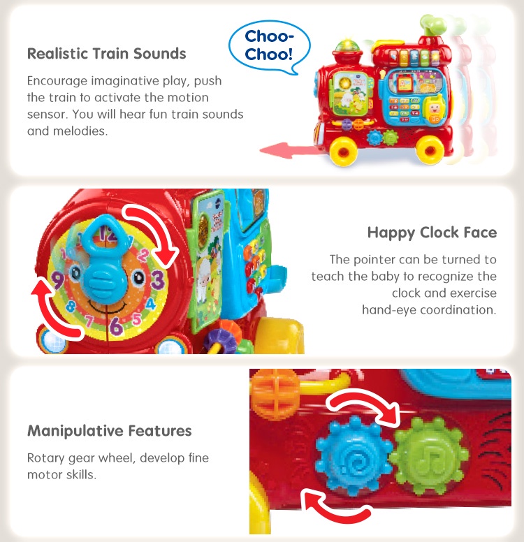 VTech 4 in 1 Ultimate Alphabet Train Ride-on Toys Learning kids toy 1 2 ...