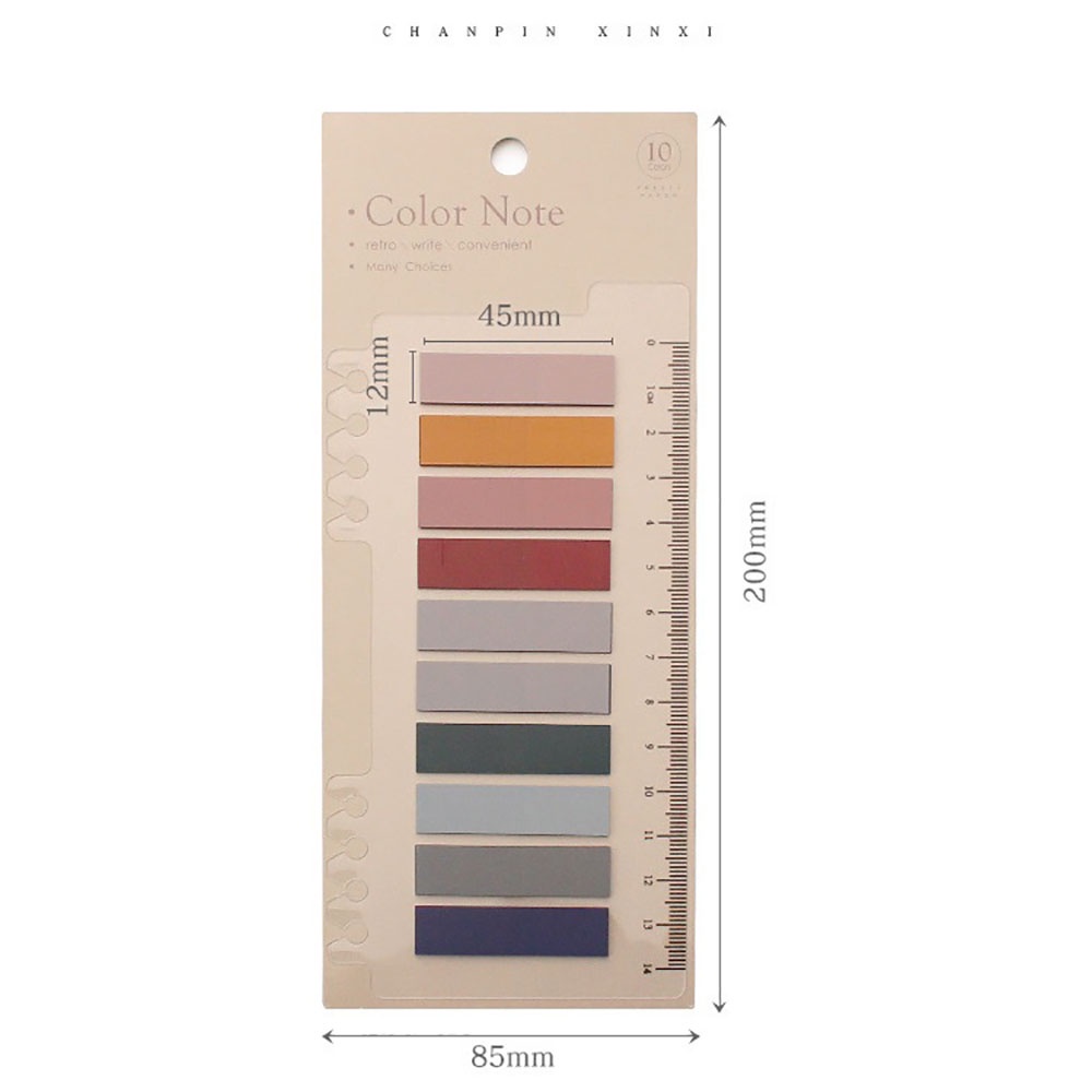 200 Sheets/pack Colorful Sticky Notes Memo Pad Label Note Bookmarks ...