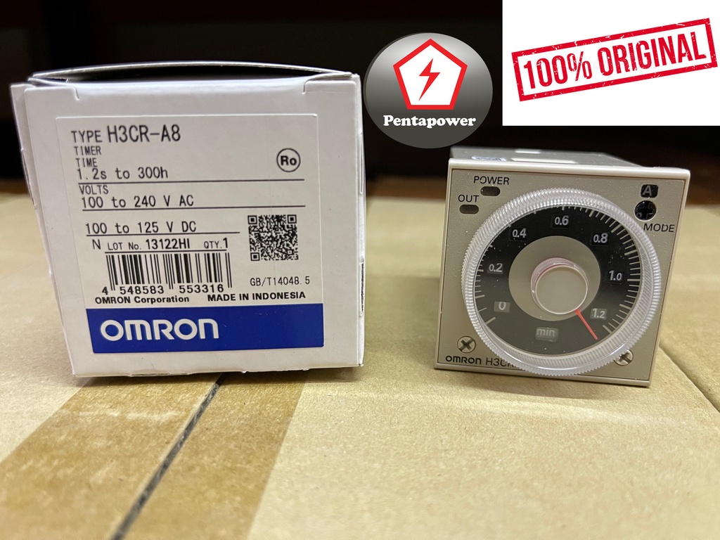 OMRON H3CR-A8 AC100-240 / DC100-125 MULTI RANGE TIMER 8 PINS | Shopee Malaysia