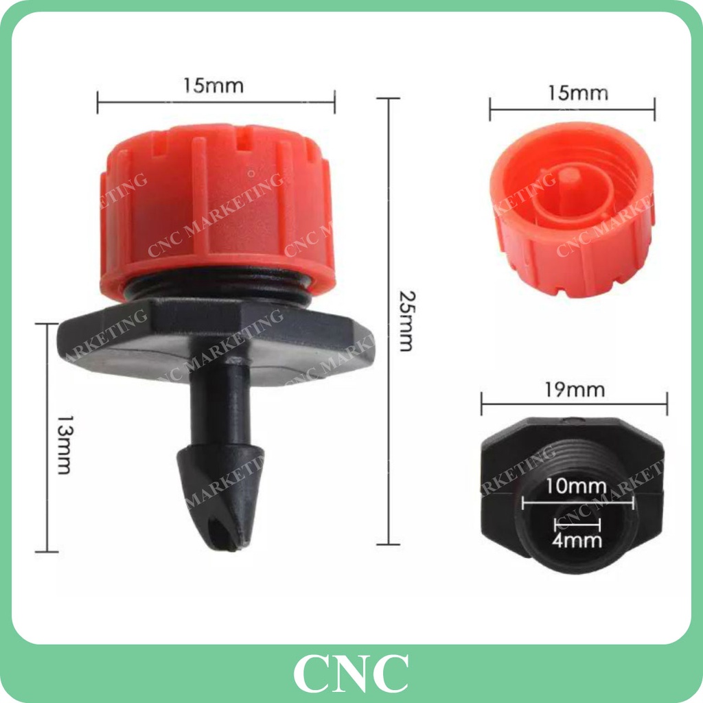 Micro Irrigation Adjustable Dripper 50pcs | Shopee Malaysia