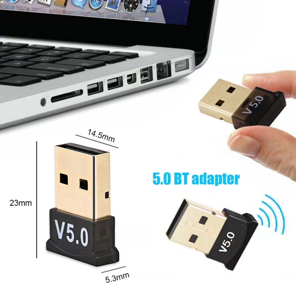 Wireless USB Dongle Bluetooth 5.0 Mini USB Adapter Transmitter Receiver ...
