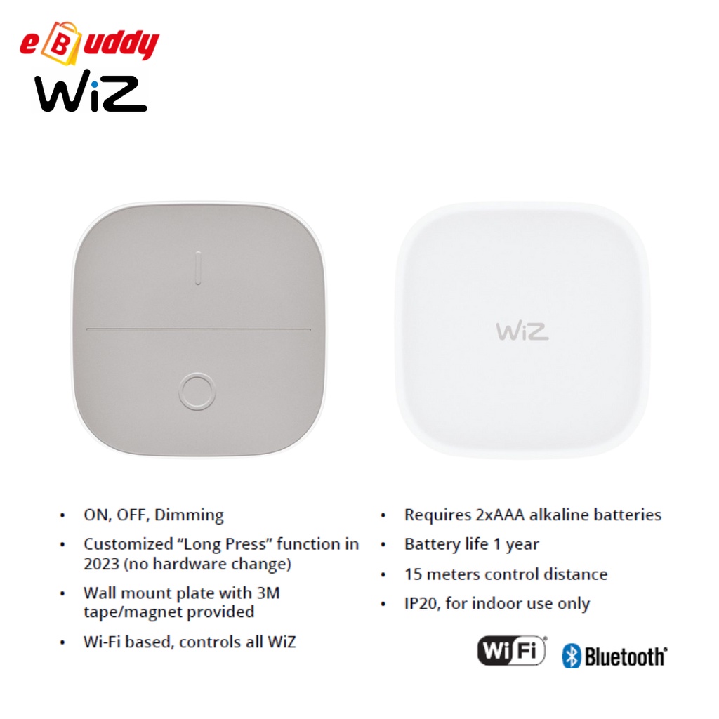 PHILIPS WiZ Portable Wall Smart Button [Ready Stock] | Shopee Malaysia