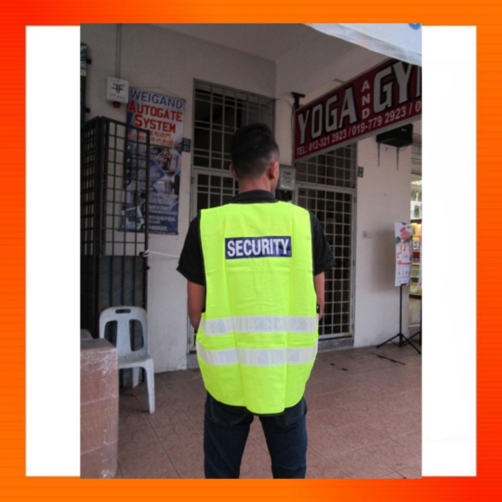 NIETZ SECURITY VEST COAT PVC WHITE REFLECTIVE VEST COAT SAFETY VEST ...
