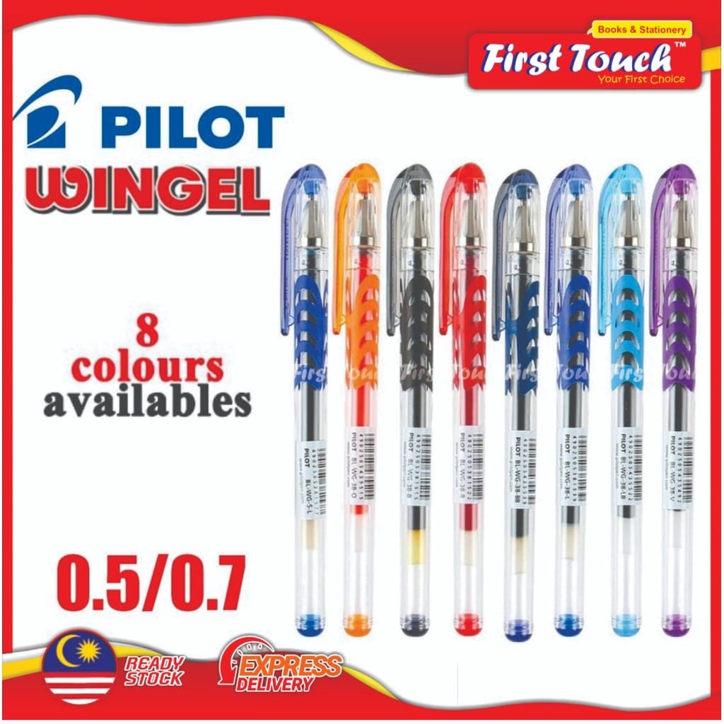 PILOT Wingel Gel Pen 0.5mm 0.7mm Gel Ink Pen Refillable Pen Ink Gel Pen ...