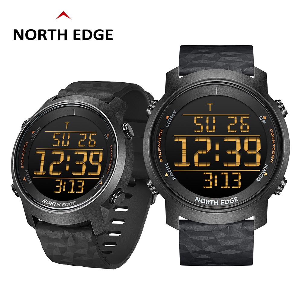 NORTH EDGE LAKER2 Original Men's Waterproof Watch Outdoor Sports 50m ...