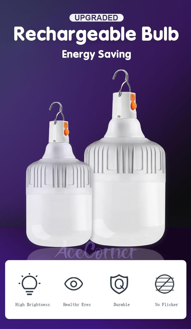 Rechargeable Led Bulb Long usable time USB Charging Light Portable Lamp ...