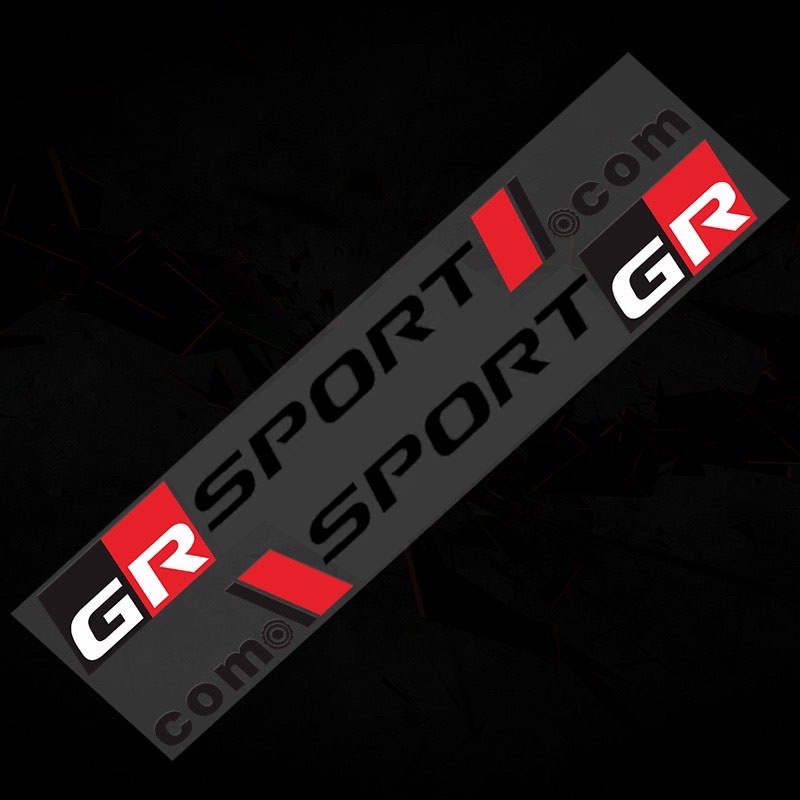 2pcs Car Door Body Sticker GR GAZOO RACING Side Door Vinyl Decal ...