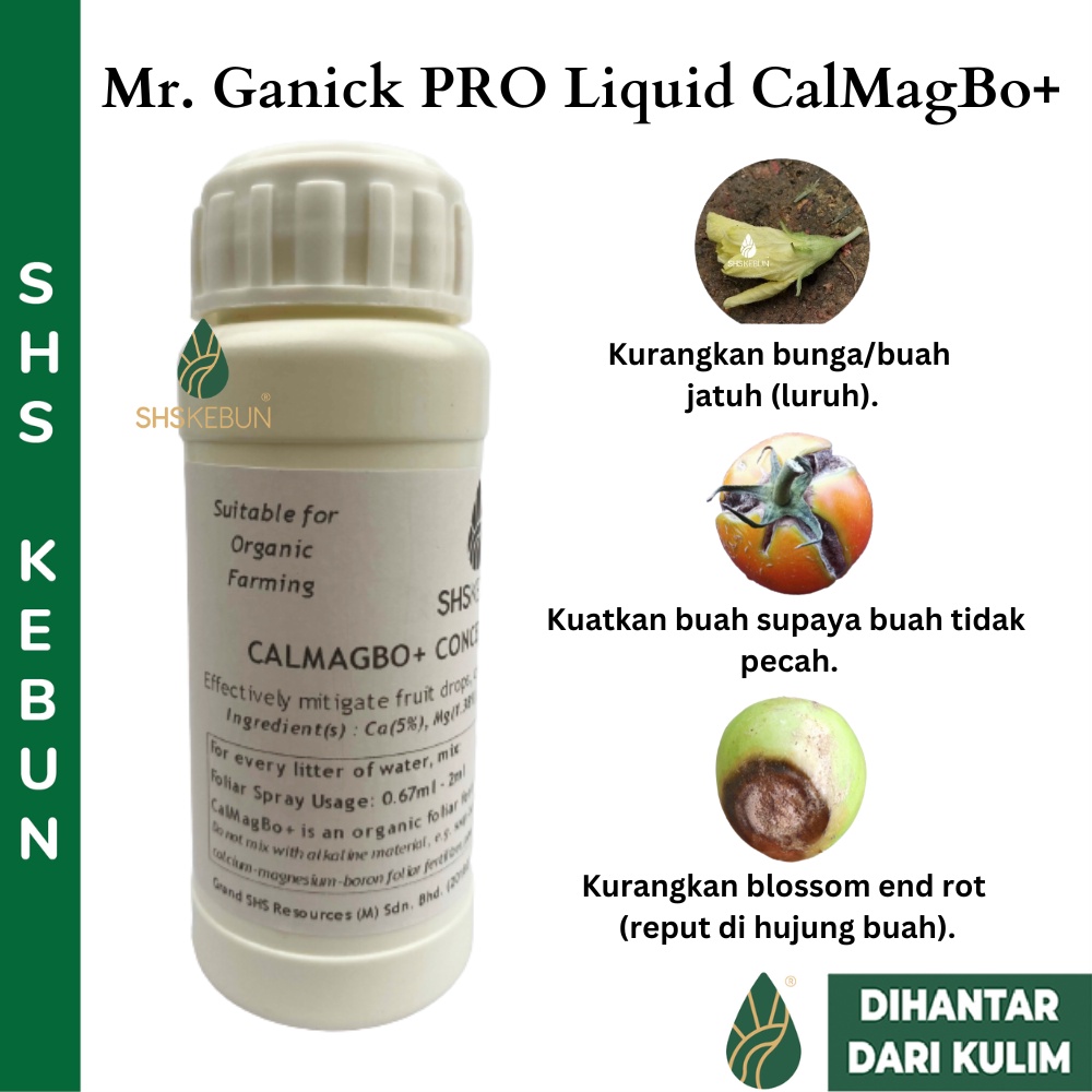 Baba Mr. Ganick PRO Liquid CalMagBo+ Mitigate Fruits Drops Liquid Fertilizer Calcium Magnesium ...