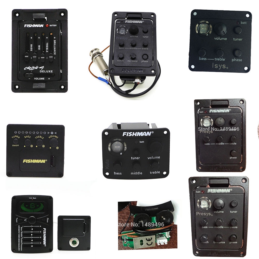 TOP QUALITY Fishman Piezo Guitar Pickups Presys 101 Preamp EQ With Tuner LED | Shopee Malaysia