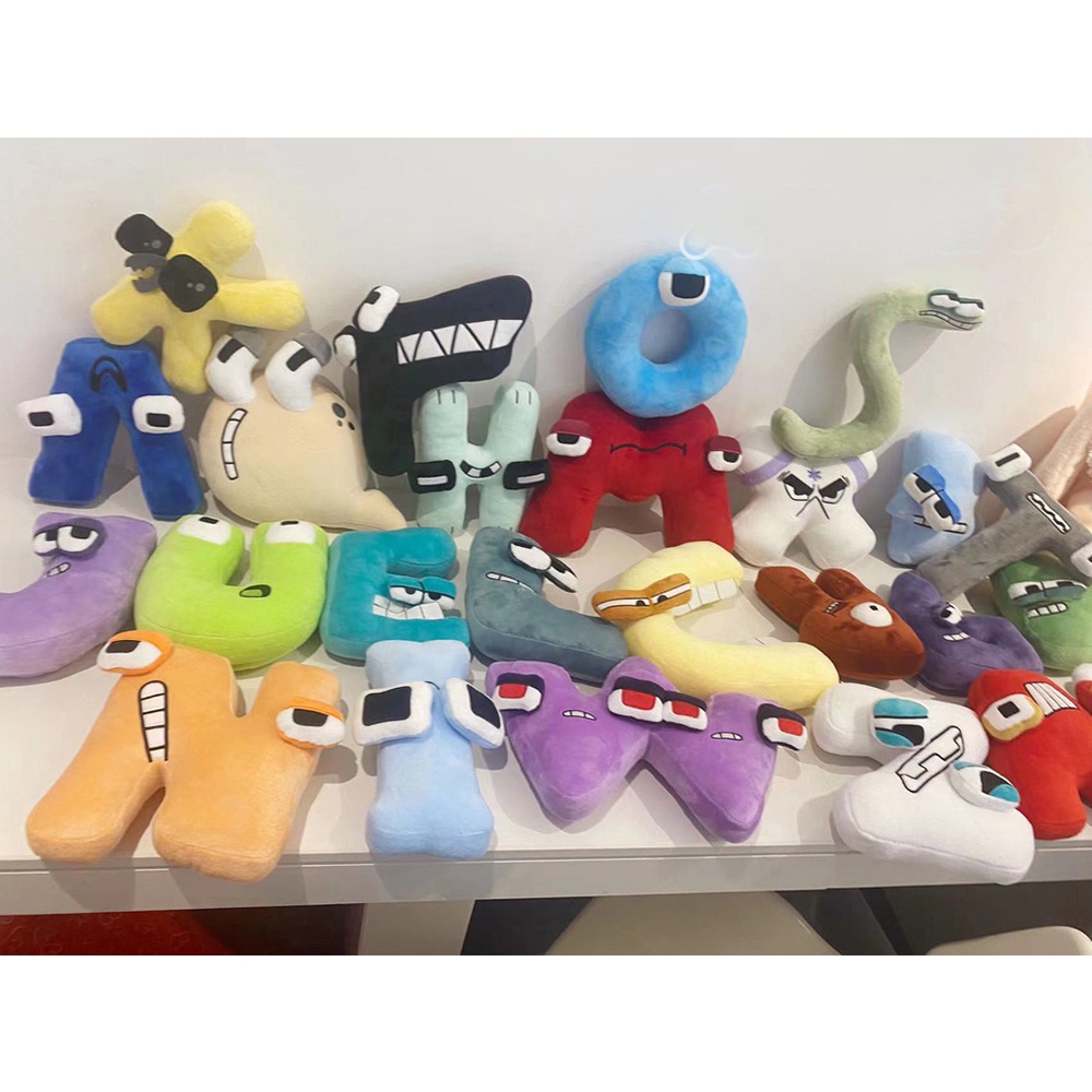 Hychumey 26 PCS Alphabet Plush Toy, Alphabets Alphabet Lore Stuffed Doll Preschool Educational ...