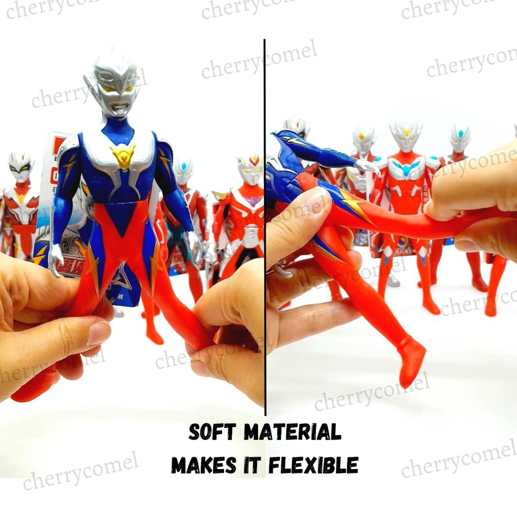 Soft Ultraman Action Figure Patung Ultraman Soft Plastic Figurine ...