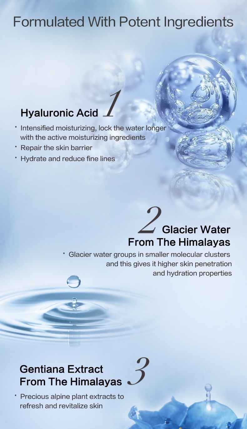 CHANDO Himalaya 自然堂 Pure Nutrient Hyaluronic Acid Serum Boost hydration ...