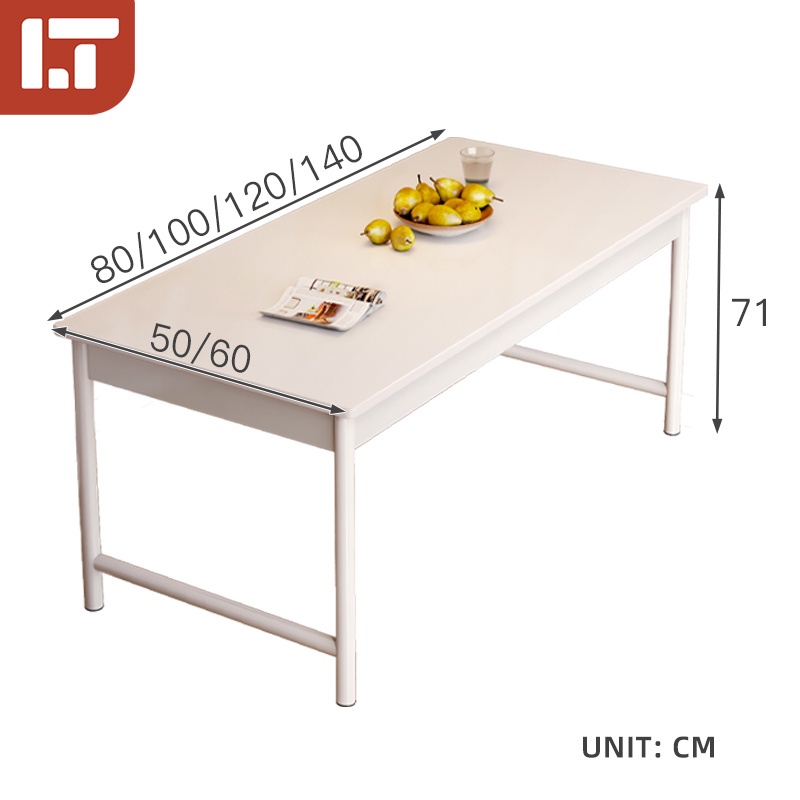 Study Table Meja belajar Home living room furniture Computer Table ...