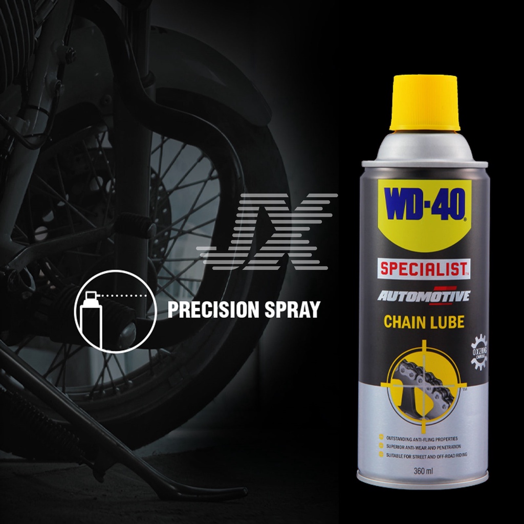 WD-40 Specialist Automotive Chain Lube Spray 360ml WD40 Anti Fling ...