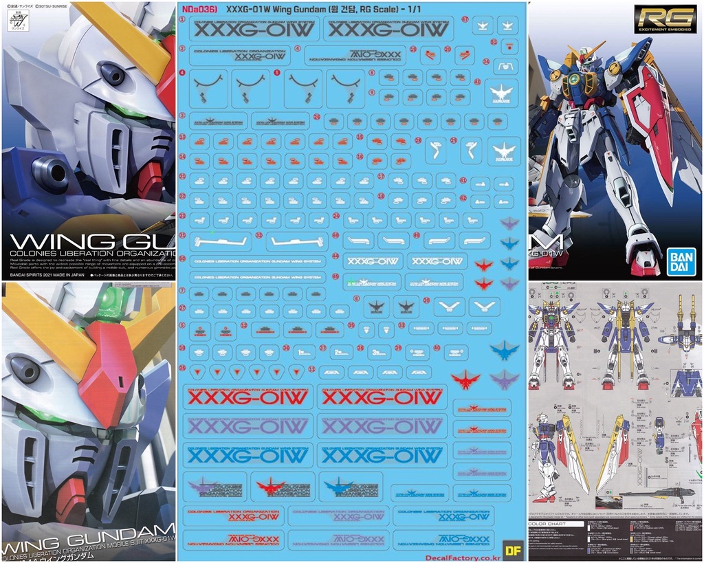 [EZ DECAL] F01 RG 1/144 WWWG-01 WING GUNDAM WATER SLIDE DECAL [RG SCALE ...