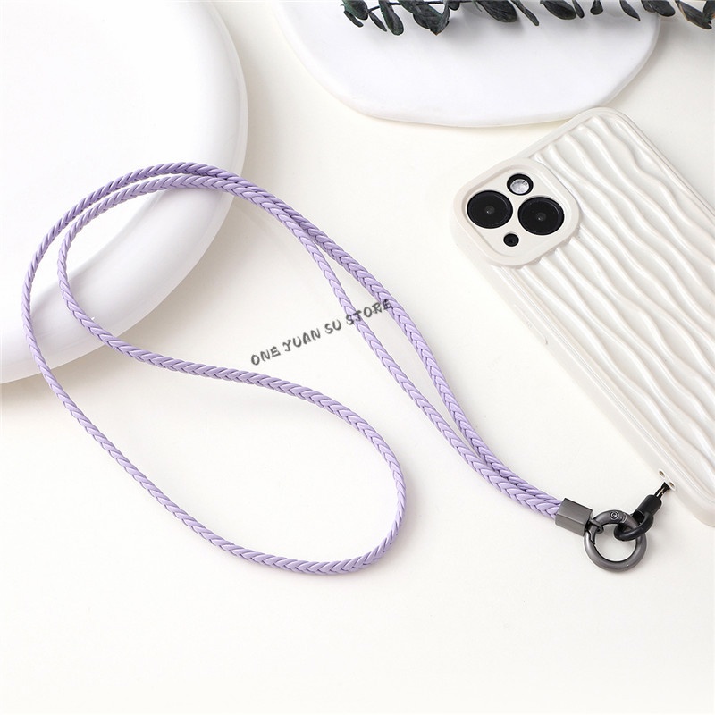 Rope for Phone Strap Keychain Flat Braided Accessories for Mobile Phone ...