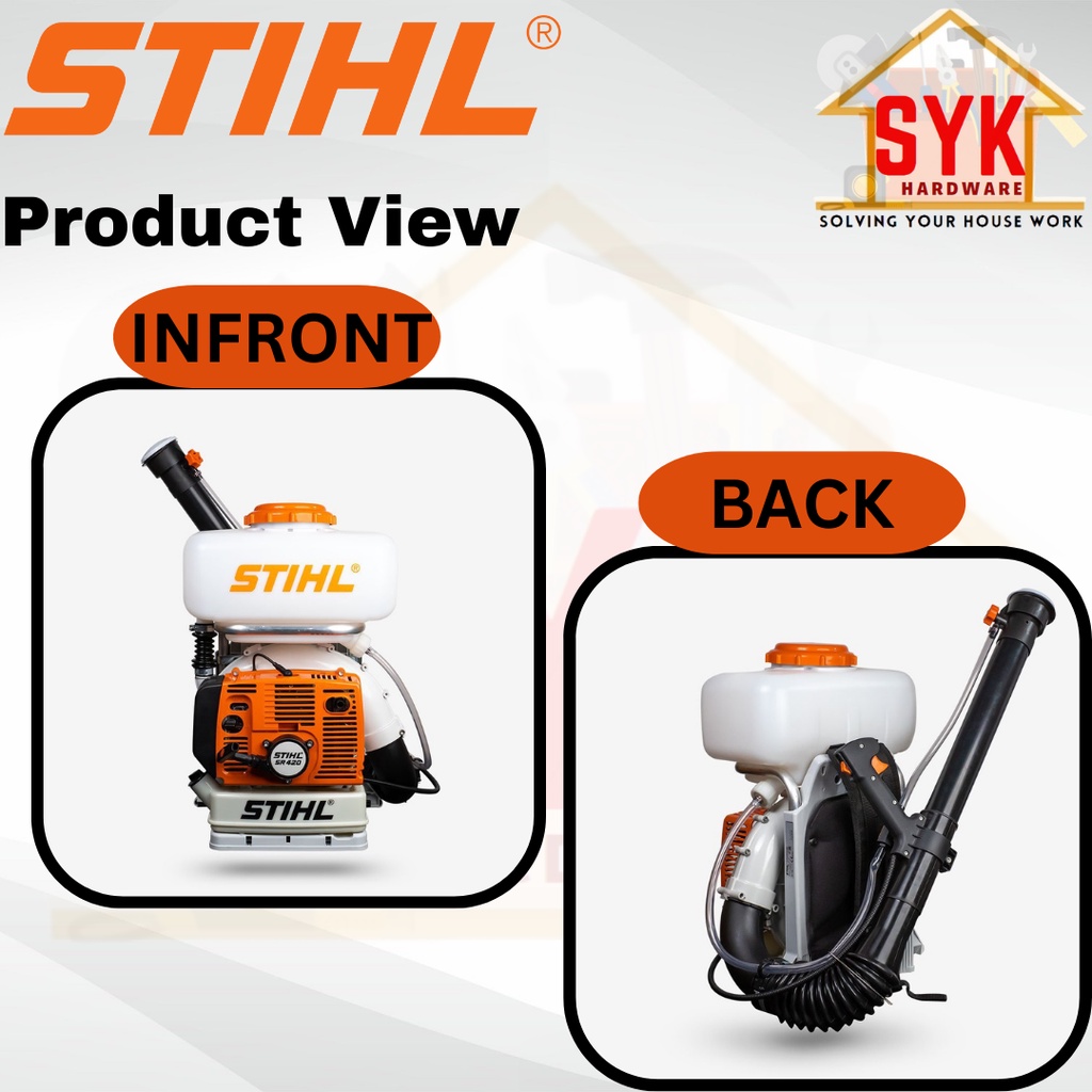 SYK Stihl SR 420 Knapsack Mist Blower Sprayer Machine Mist Blower Mesin Pam Racun Blower Angin ...