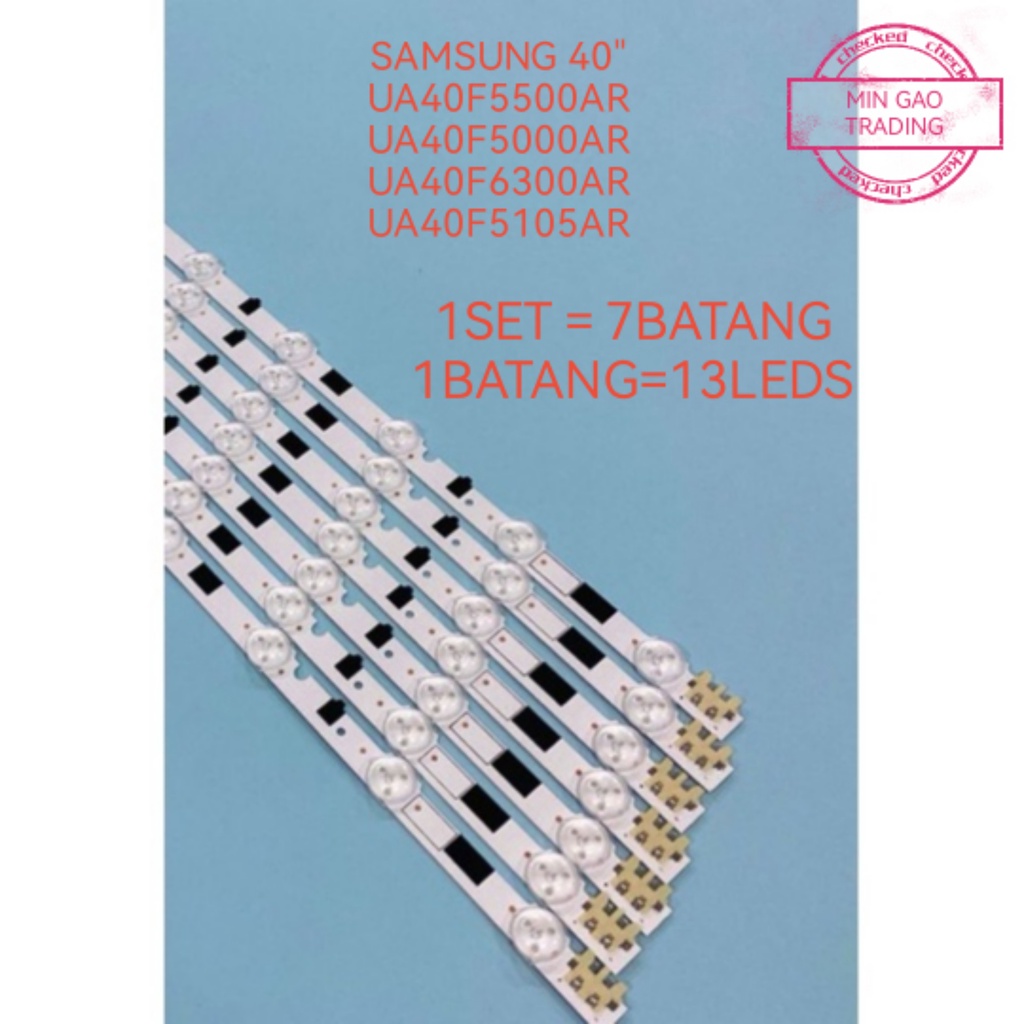 SAMSUNG 40"UA40F5500AR UA40F5000AR UA40F6300AR UA40F5105AR LED TV backlight | Shopee Malaysia