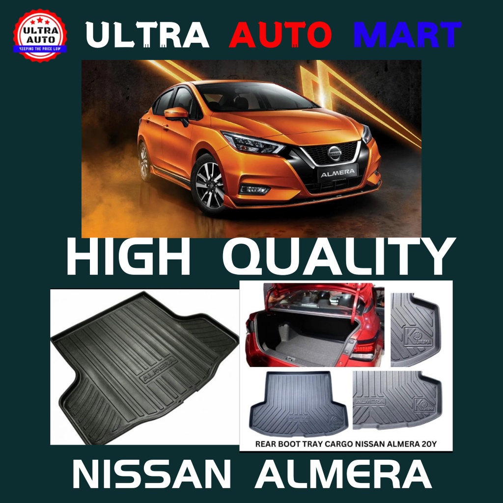 NISSAN ALMERA 2020~2022 REAR CARGO BOOT TRAY CAR ACCESSORIES HIGH ...
