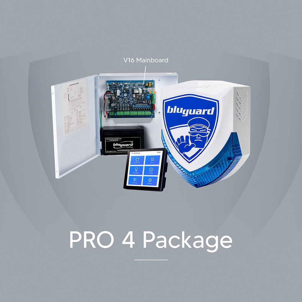 Bluguard V16 PRO 4 Touch Keypad 9 Zone Security Home Alarm System ...