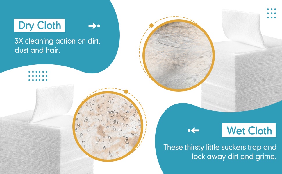 Floor Tissue Roll Kitchen Wipes Kitchen Tisu Wet Tissue Dry Mop Refills ...