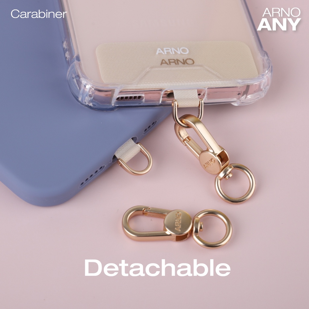 ARNO Phone Strap 'ANY+Strap' (Patch+Carabiner+Strap / 25 Types) | Shopee Malaysia