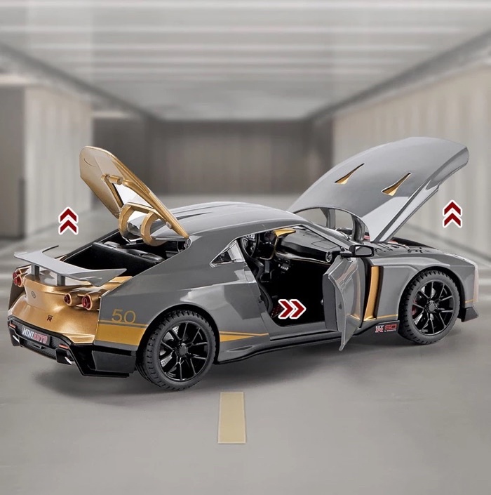 FEO Minauto Nissan GTR50 GTR R35 Diecast Car Model Metal Pull Back Car ...