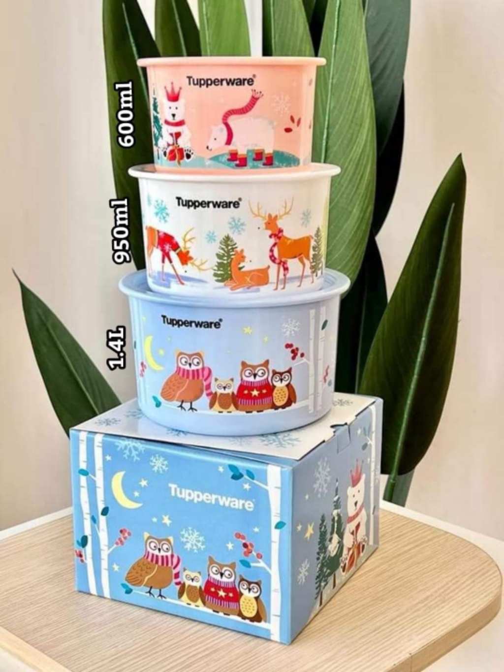 Tupperware Limited Edition Winter Fantasy Set Airtight Liquid Tight ...