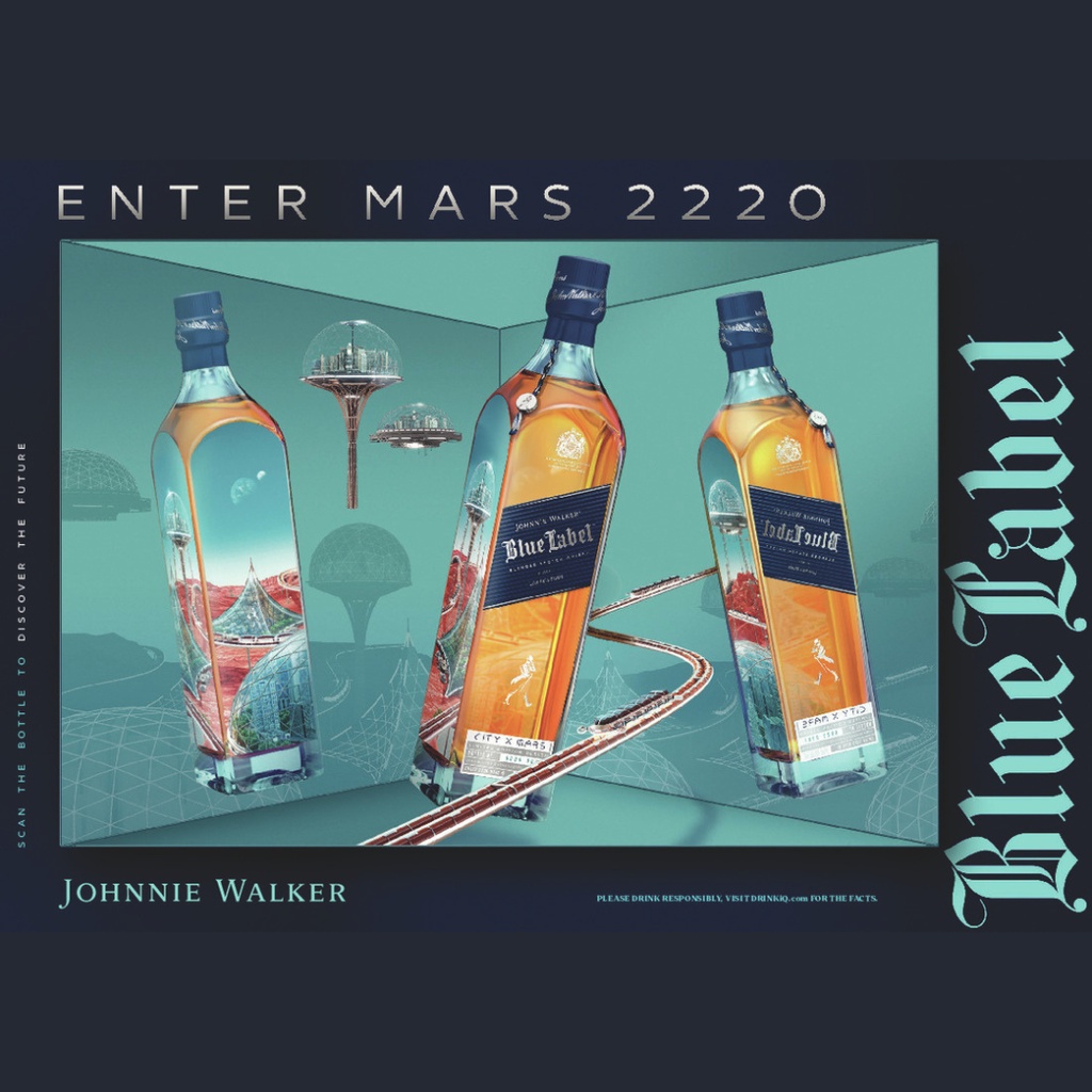 Johnnie Walker Blue Label Le City x Mars Limited Edition (75cl ...
