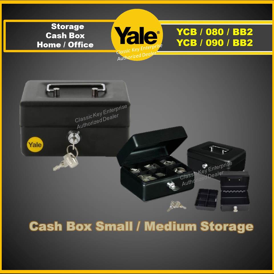 YALE CASH BOX COIN BOX STORAGE DRAWER WITH KEY YCB/080/BB2 OR YCB/090 ...