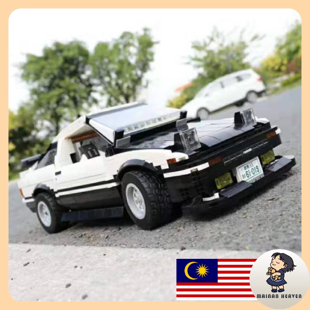 CaDA AE86 Racing Car Building Blocks C61019 Vehicle Bricks Educational ...