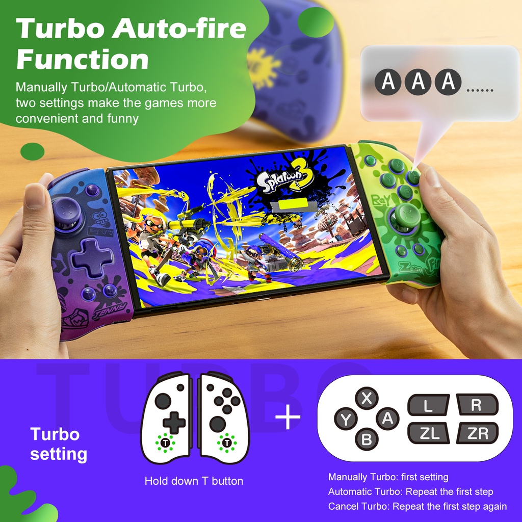 IINE Nintendo Switch Neptune Mechanical Joypad Macro Custom ALPS Analog ...