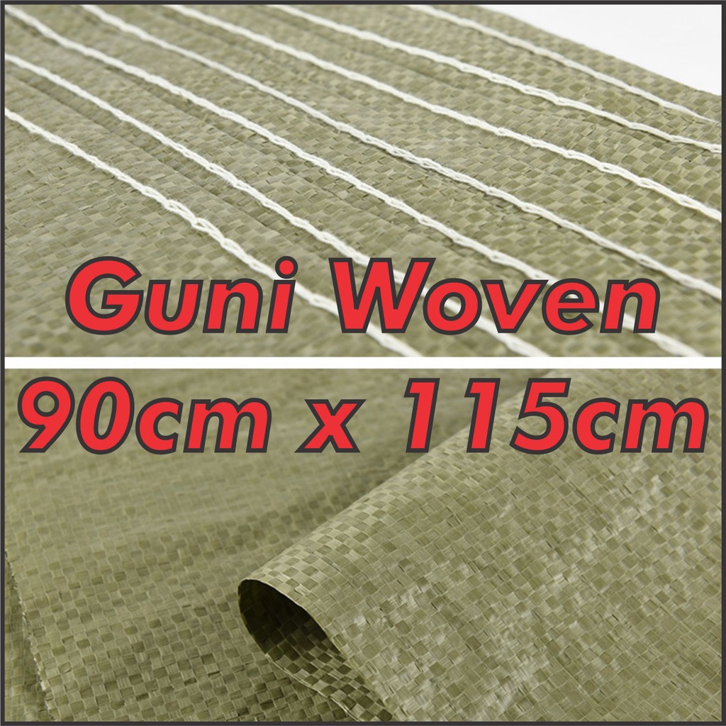 BikersManiac Guni Bag Woven Hijau Beg Guni Bag Guni Besar Green PP ...