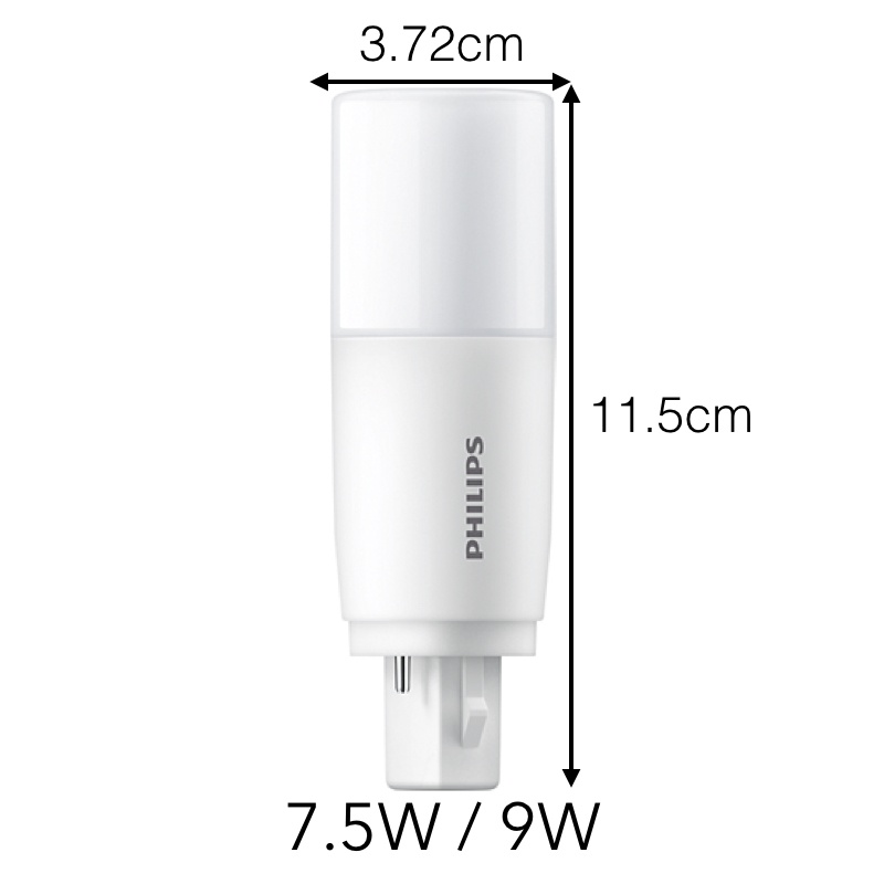 Philips LED PLC Stick Bulb 7.5W 9W | G24d 2pin ( 6500K / 4000K / 3000K ...