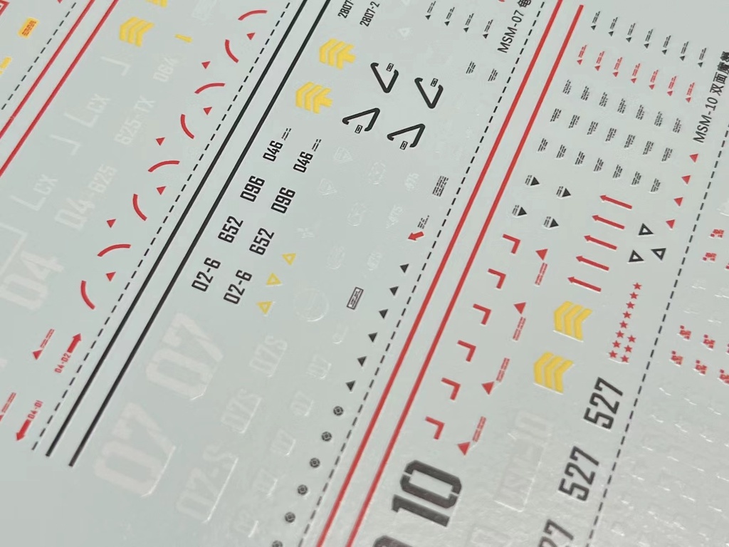 [Snow Flame] Waterslide Decal - HG 1/144 Zeon's Mobile Suit (Fluo) Zock ...