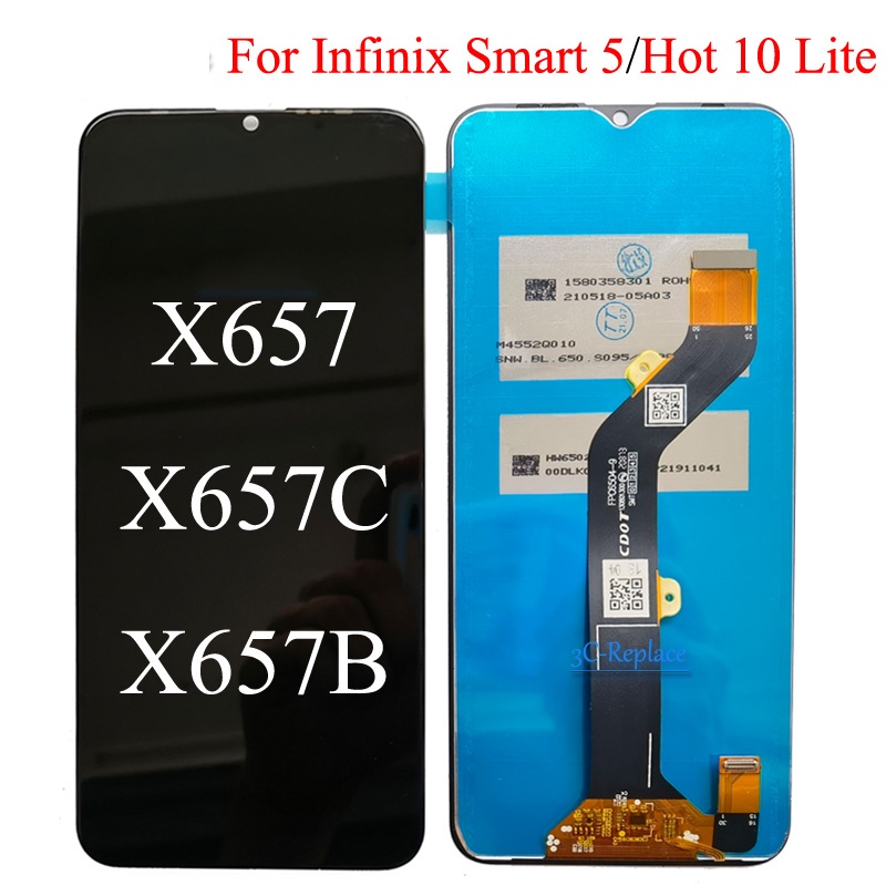 Original LCD For Infinix Smart 5 X657 X657C LCD with Frame Display ...