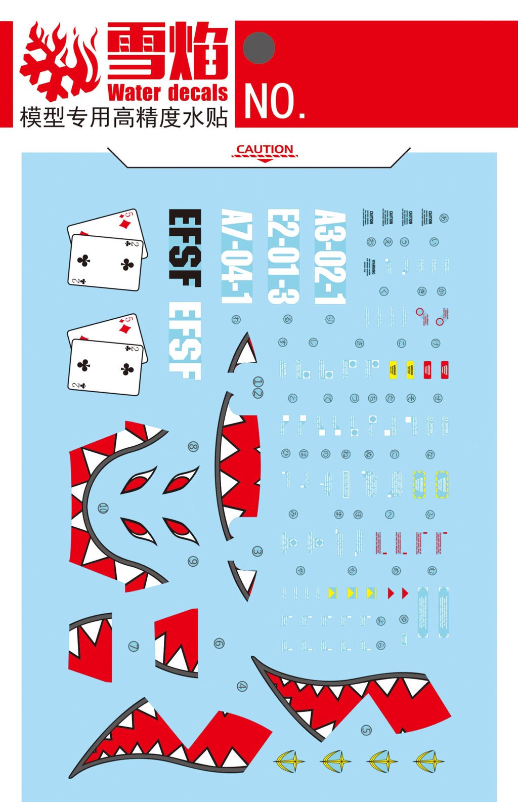 [SNOW FLAME] MG118 MG 1/100 RB-79 BALL SHARK MOUTH GUNDAM WATER SLIDE ...