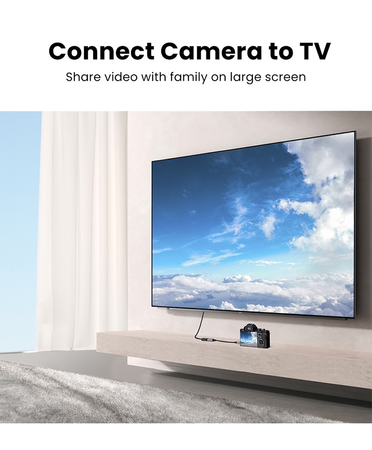 UGREEN 0.25M Micro HDMI to HDMI Cable Male to Female Micro HDMI Adapter | Shopee Malaysia