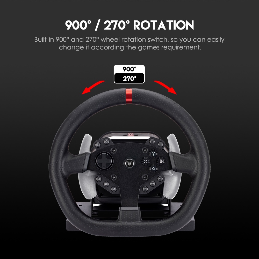 Fantech Racing Wheels and Pedals RS1 Gaming Racing Wheel FOR PC ...