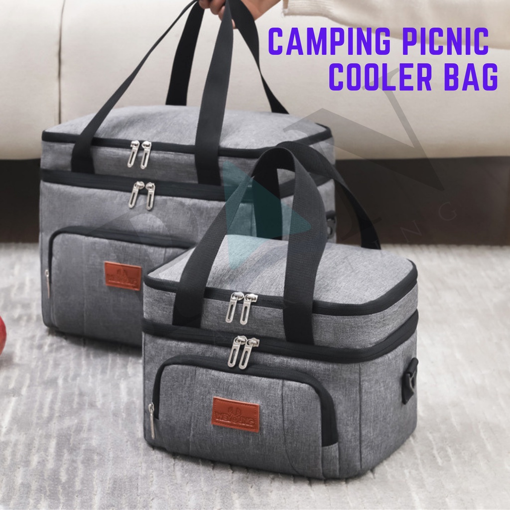 10L & 20L Large capacity Camping Picnic Insulated Cooler Bag Box Travel ...