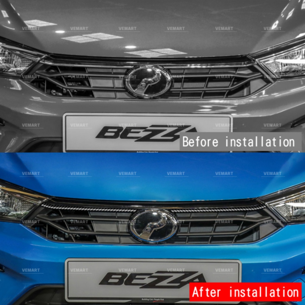 Vemart Perodua bezza 2019-2023 car front grille trim garnish ...