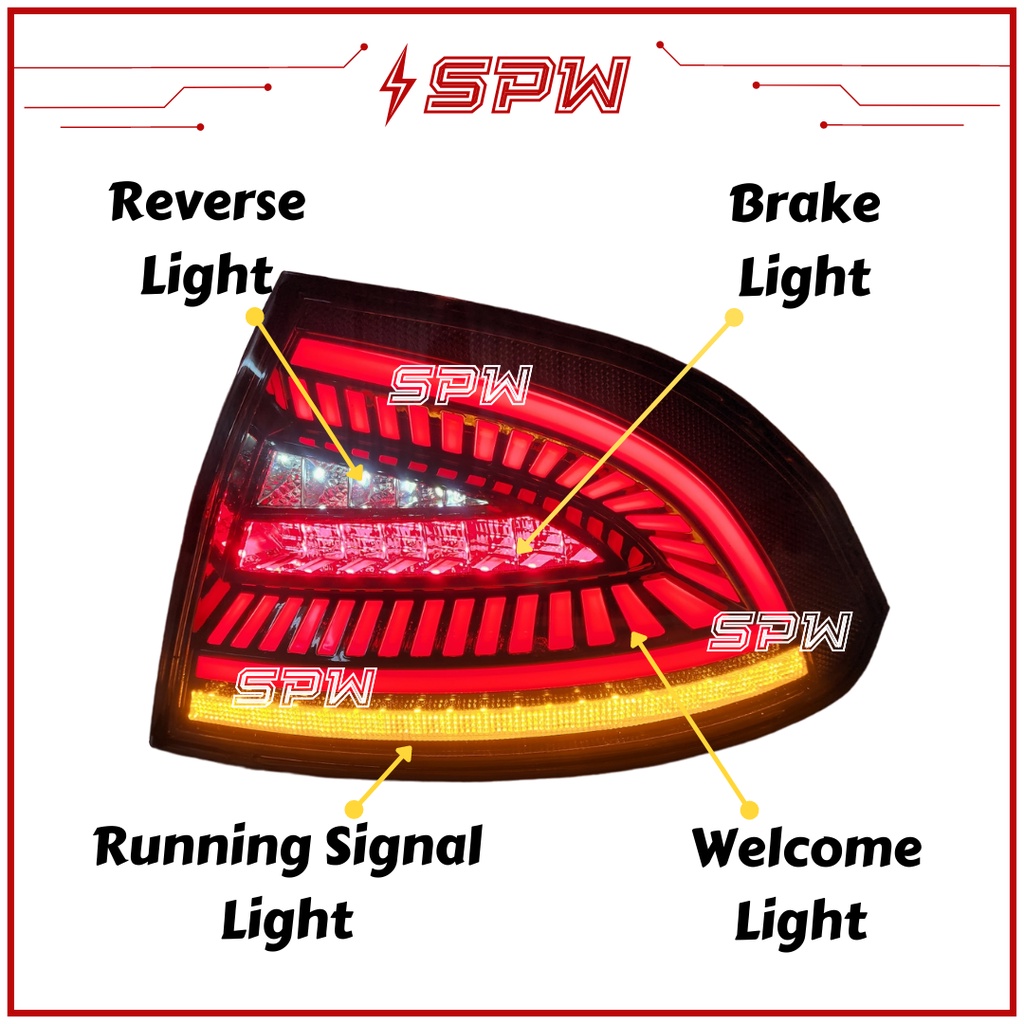 Proton Saga FL FLX (2011-2015) Tail Lamp Taillamp Taillight Tail Light ...