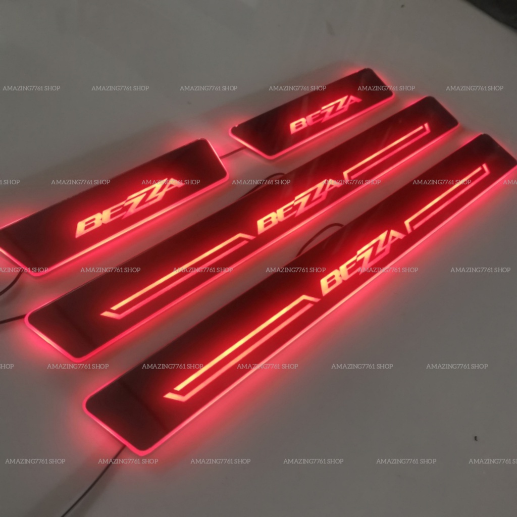 AMAZING PERODUA BEZZA CAR RUNNING LIGHT BLUE LED RED LED DOOR SIDE STEP ...