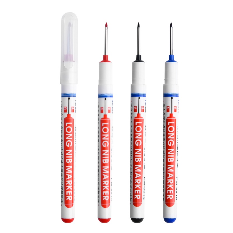 10Pcs/Set Long Marker Pen Tip Marker Waterproof Oilproof Oily Pen ...
