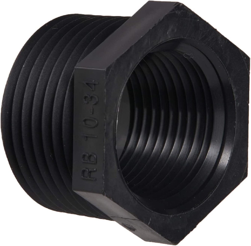 HDPE Poly Fitting PE Pipe Poly Pipe Connector PP Reducing Bush 1/2 3/4" 1" Male x Female ...